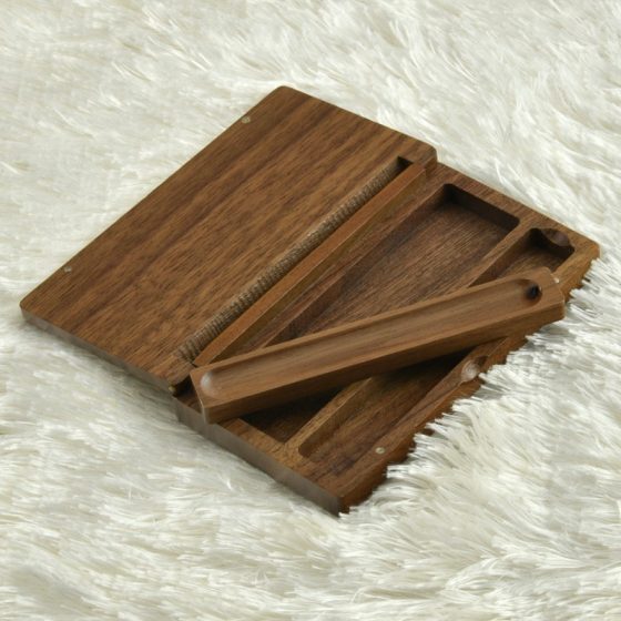 Chinese walnut wood wooden cigar box with laser engraving - พิมพ์สี ...